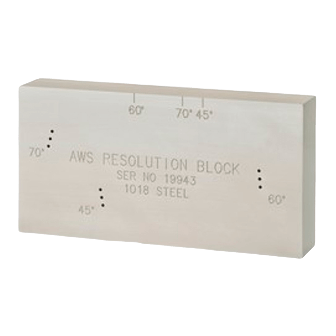Block de Calibración AWS RC Material: Acero Al Carbon. - Brüder NDT